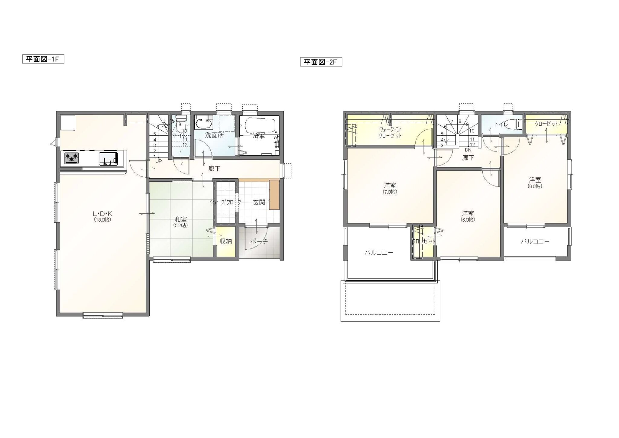 間取り・家づくりのシミュレーション|2階建て 4LDK 間口:南向き 9100mm | 関西 1540万円 | 注文住宅・家を建てるなら一建設株式会社